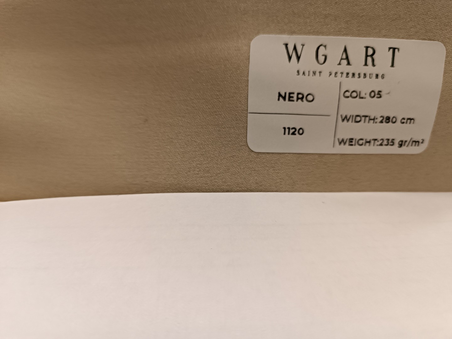 Ткань Nero 05 WGART купить в Москве, цена