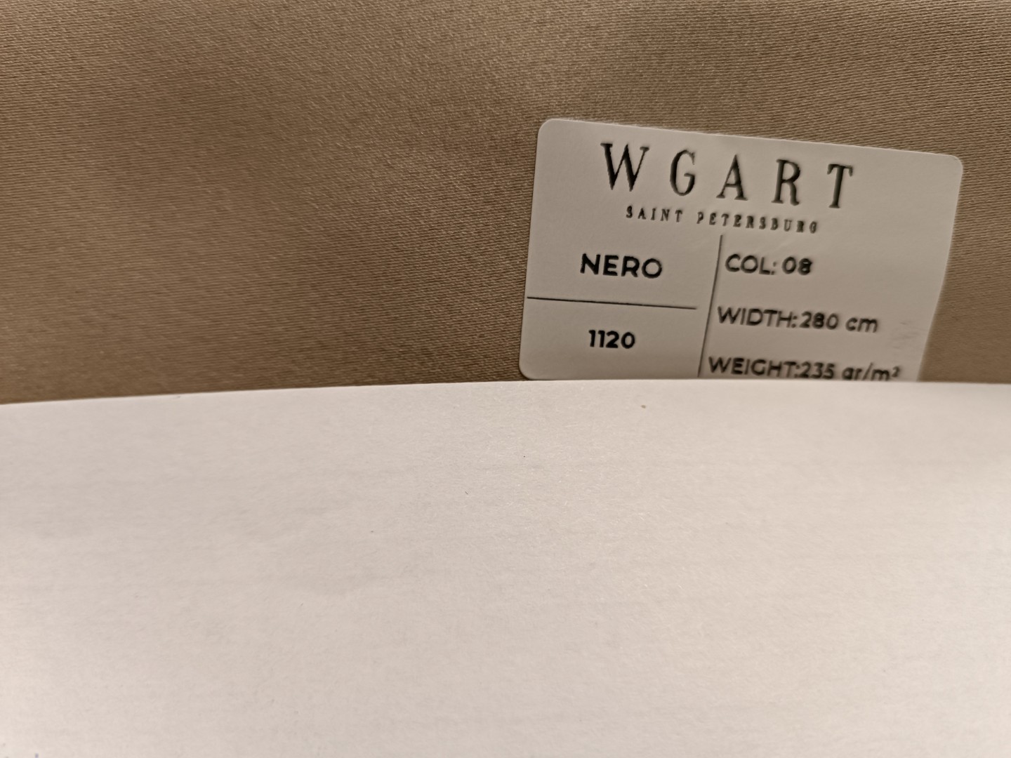 Ткань Nero 08 WGART купить в Москве, цена