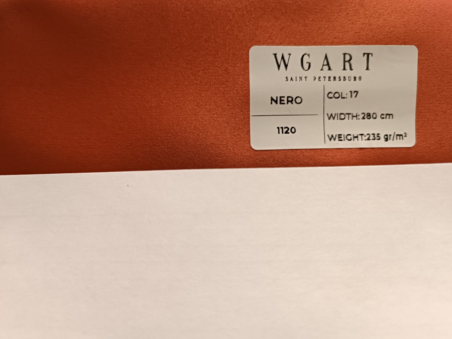 Ткань Nero 17 WGART купить в Москве, цена