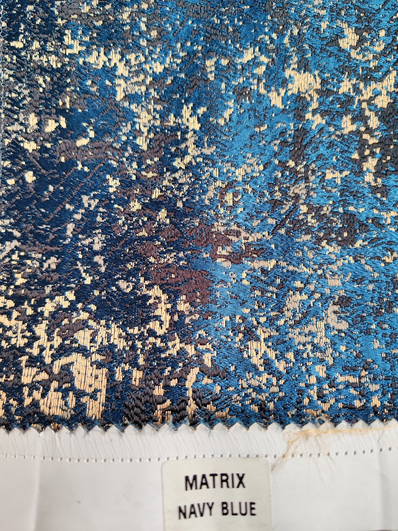 Ткань Matrix Navy Blue La Luxe купить в Москве, цена